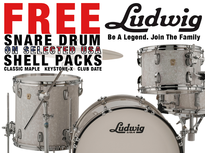 Active offers free matching snare with Ludwig shell packs | Music ...