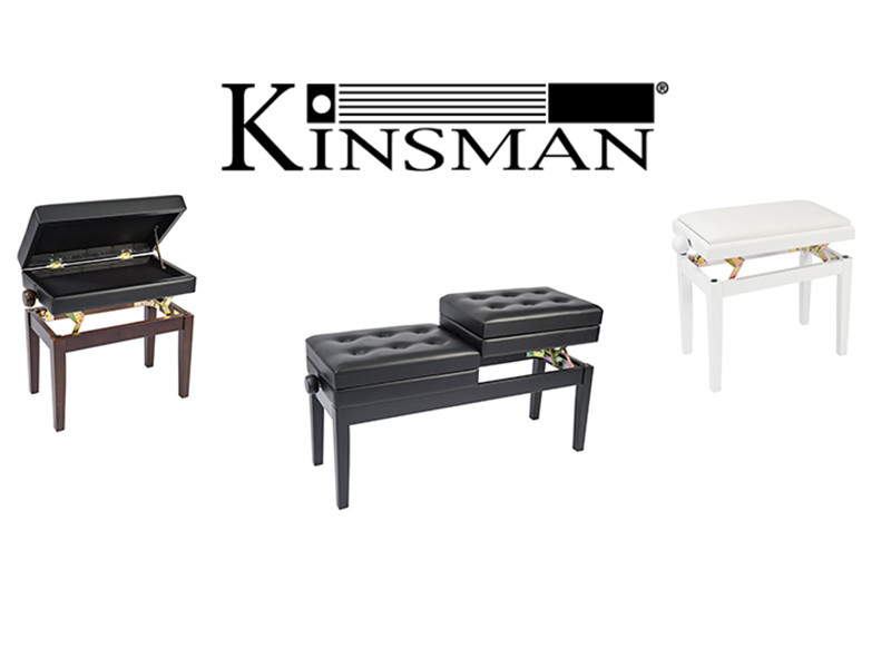 New Kinsman piano benches and wall hangers from JHS | Music Instrument News