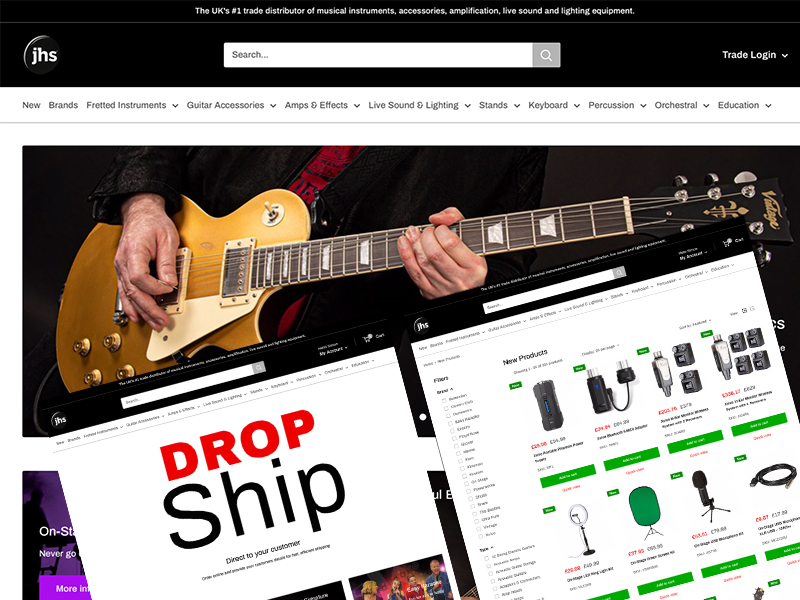 JHS launch new website with All New 'Trade Area’ | Music Instrument News