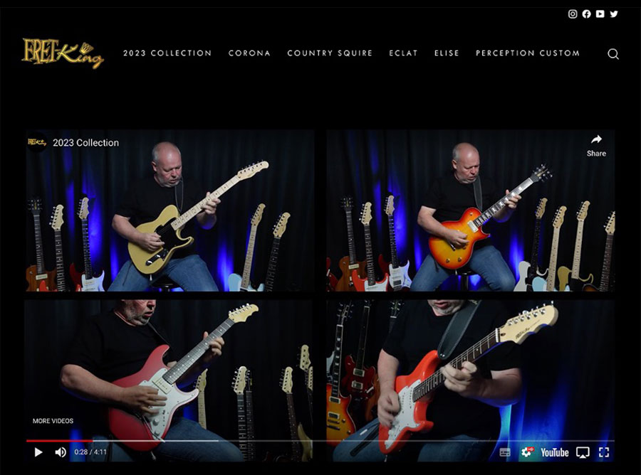 Fret-King launch new website to coincide with the new 2023 Collection ...