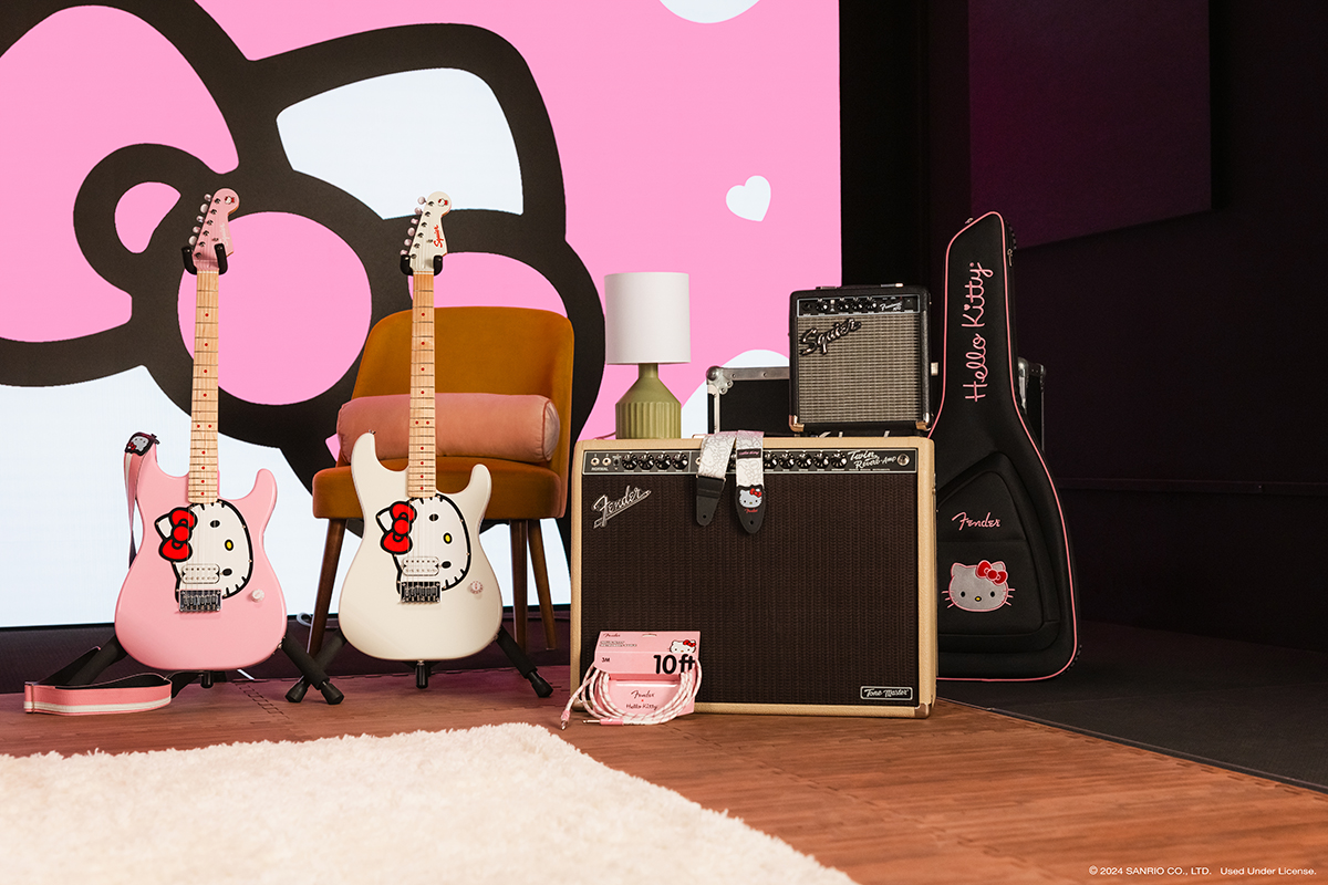Fender Celebrates Hello Kitty’s 50th Anniversary | Music Instrument News